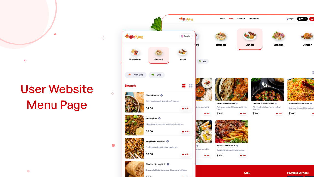 TiffinKing - Catering/Tiffin Food Ordering System with Admin Panel & Delivery Man App | POS by ...